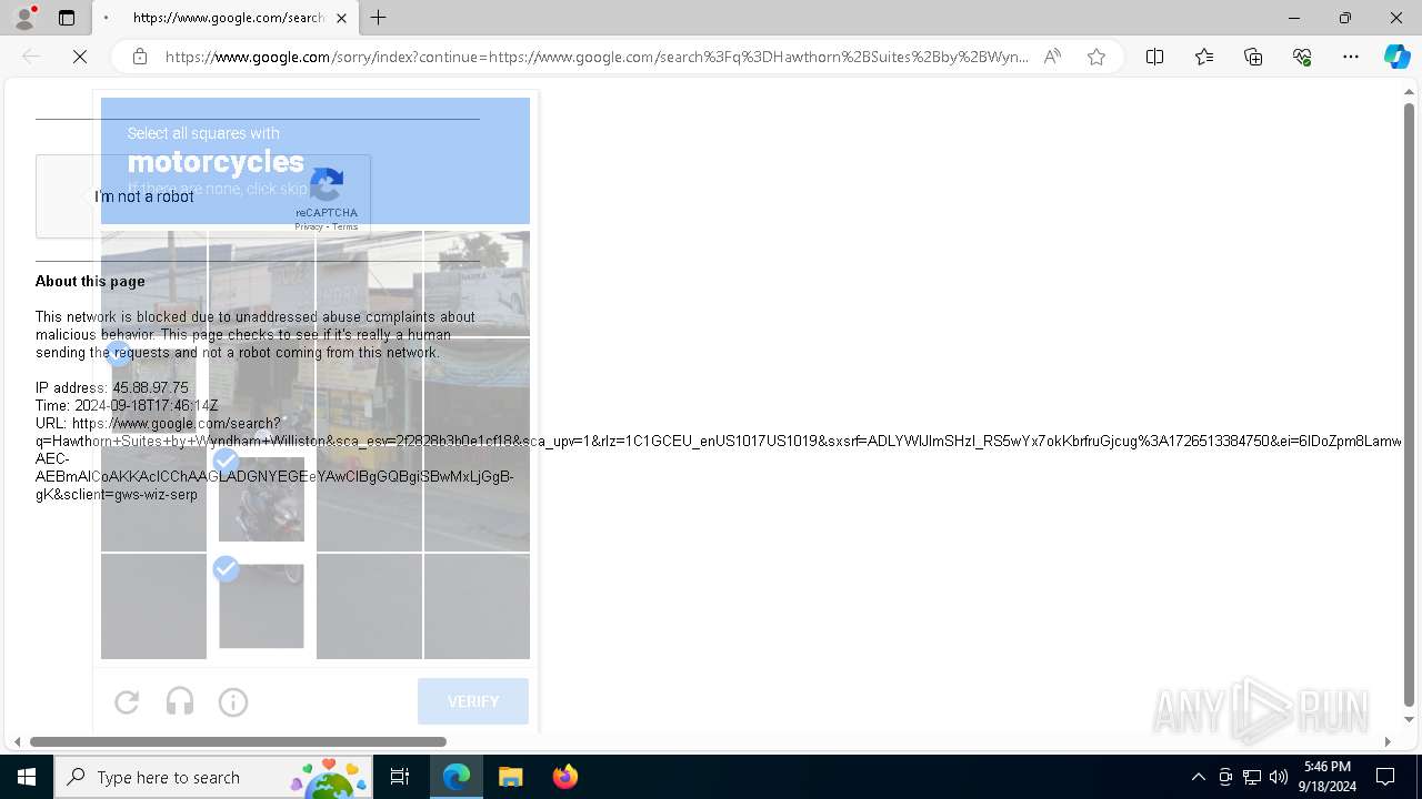 Malware analysis https://www.google.com/search?q=Hawthorn+Suites+by ...