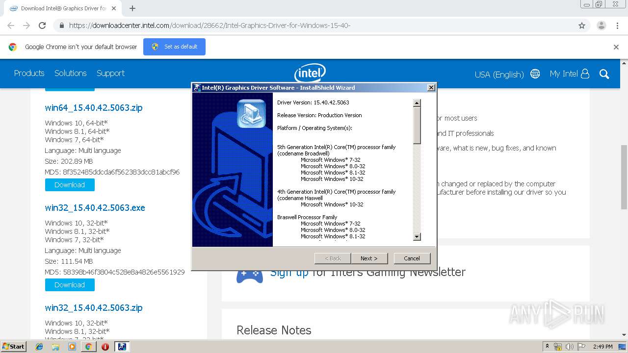 Malware analysis https://downloadcenter.intel.com/download/28662/Intel ...