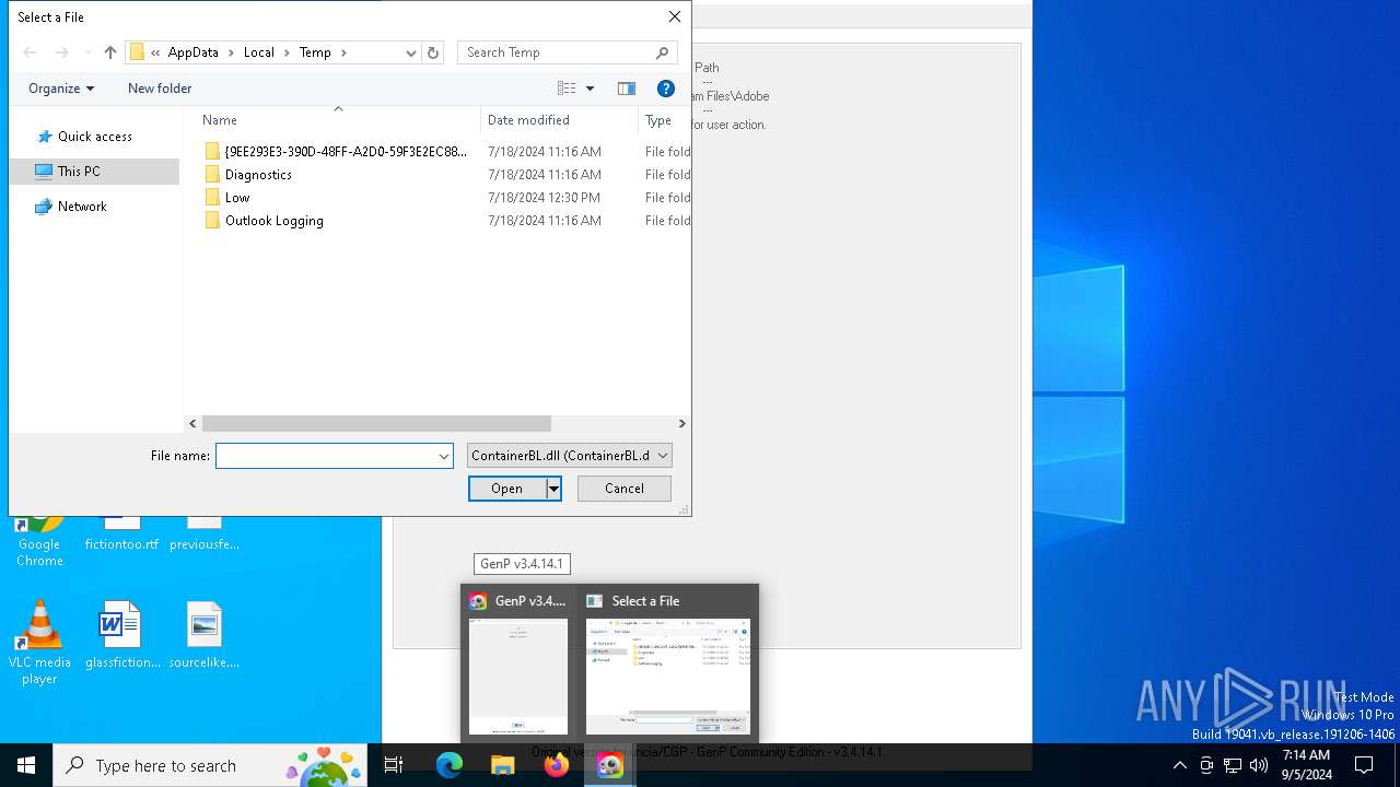 Malware Analysis Genp-3.4.14.1.exe Malicious Activity