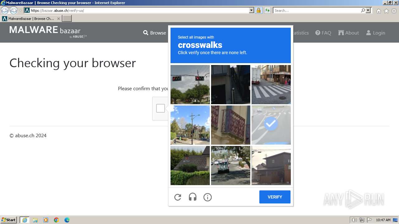 Malware analysis https://bazaar.abuse.ch/download ...