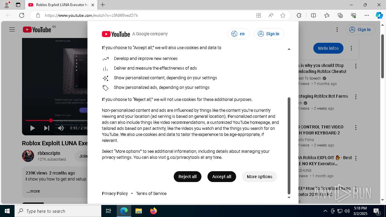 Malware analysis https://rkns.link/h00ua Malicious activity | ANY.RUN - Malware Sandbox Online