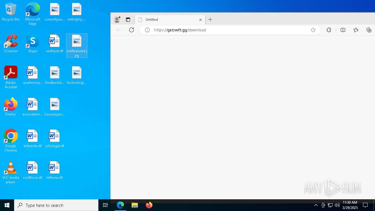 Malware analysis https://getswift.gg/download Malicious activity | ANY.RUN - Malware Sandbox Online