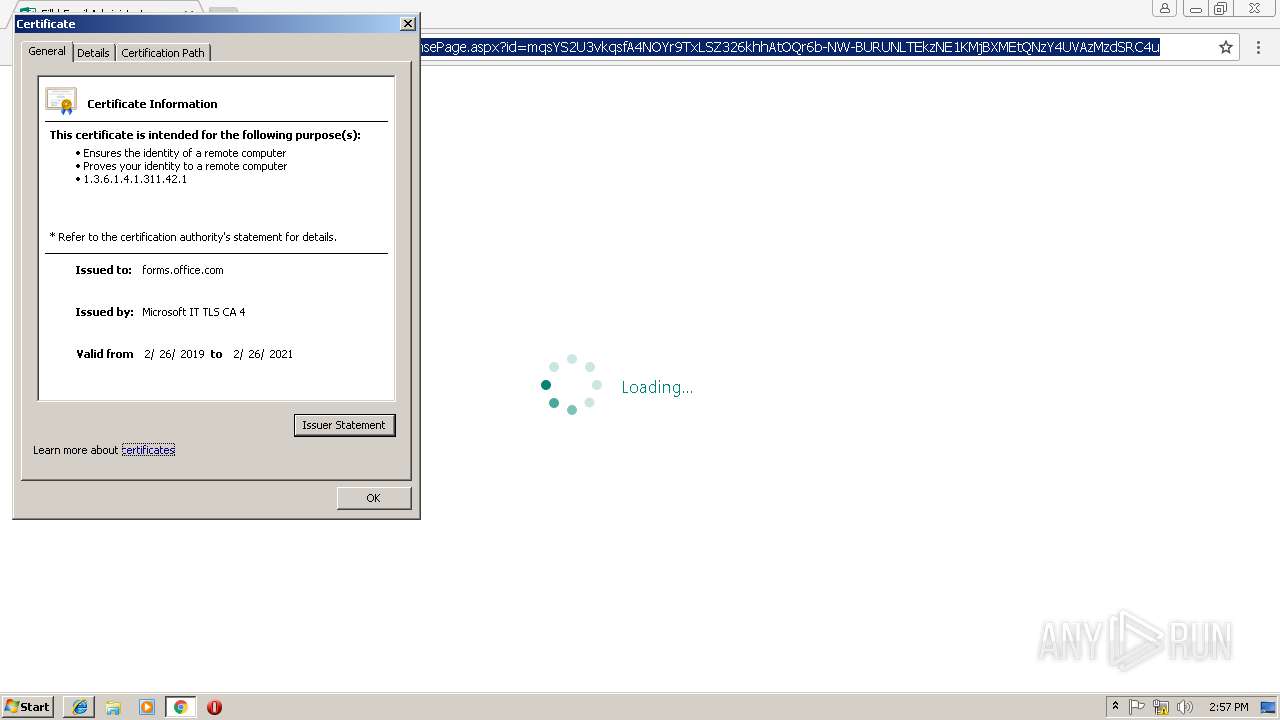 Malware analysis https://forms.office.com/Pages/ResponsePage.aspx?id ...