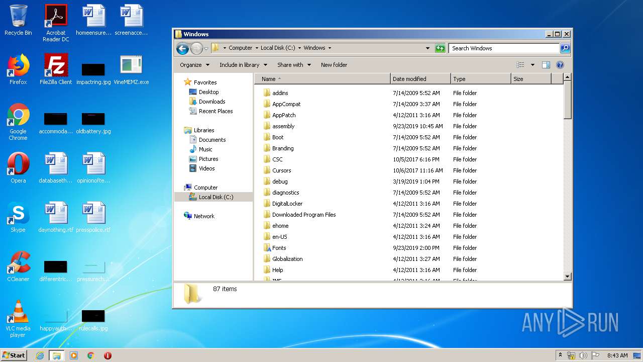 Malware analysis VineMEMZ.exe Malicious activity | ANY.RUN - Malware ...