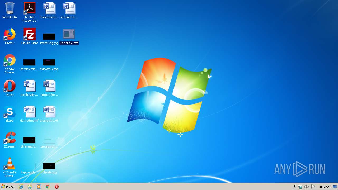 Malware analysis VineMEMZ.exe Malicious activity | ANY.RUN - Malware ...