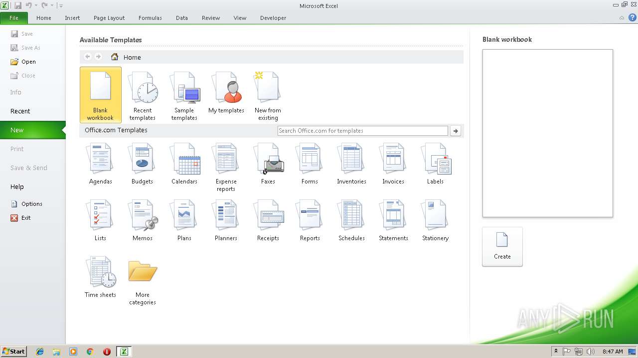 Malware analysis macro.xlsm No threats detected | ANY.RUN - Malware ...