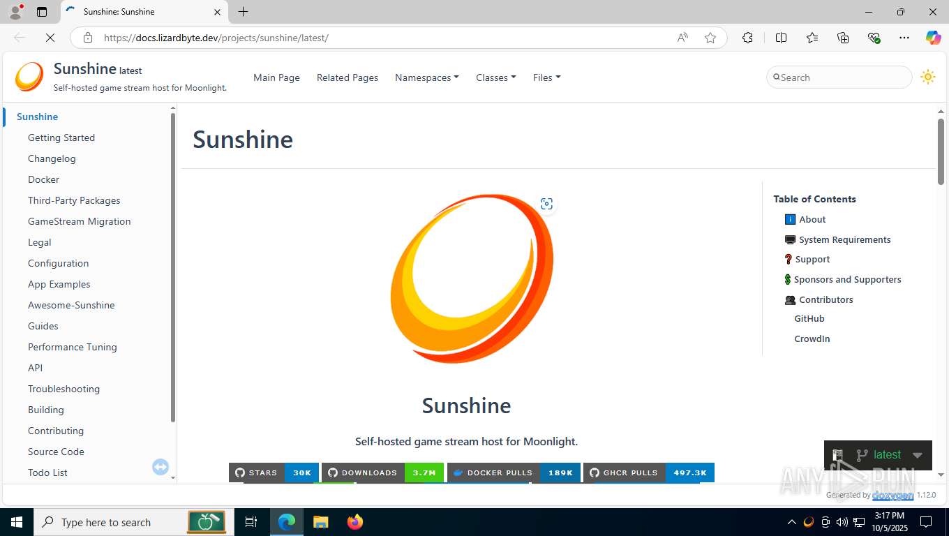 Malware analysis Sunshine-Windows-AMD64-installer.exe Malicious ...