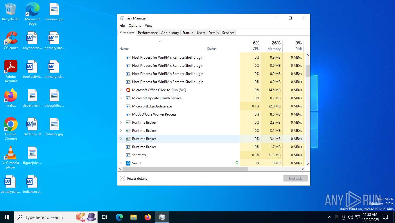 Analysis script.exe (MD5: FDA681FAA70B3325F208B2F5AEAA54C9) Malicious ...