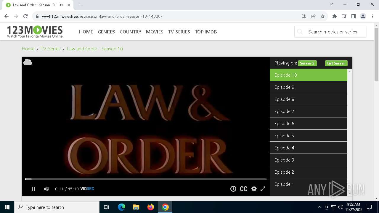 Malware analysis ww4.123moviesfree.net Malicious activity | ANY.RUN - Malware Sandbox Online