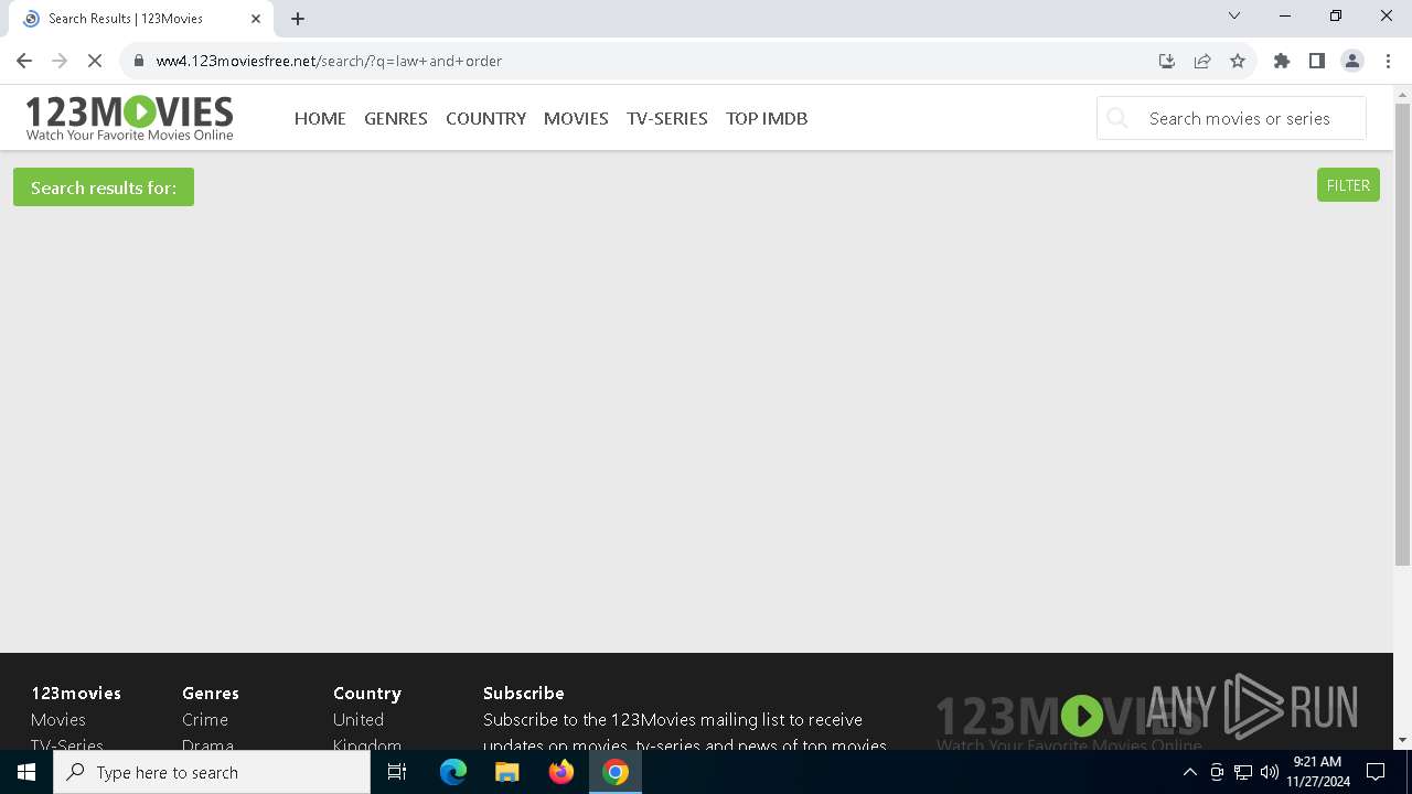 Malware analysis ww4.123moviesfree.net Malicious activity | ANY.RUN - Malware Sandbox Online