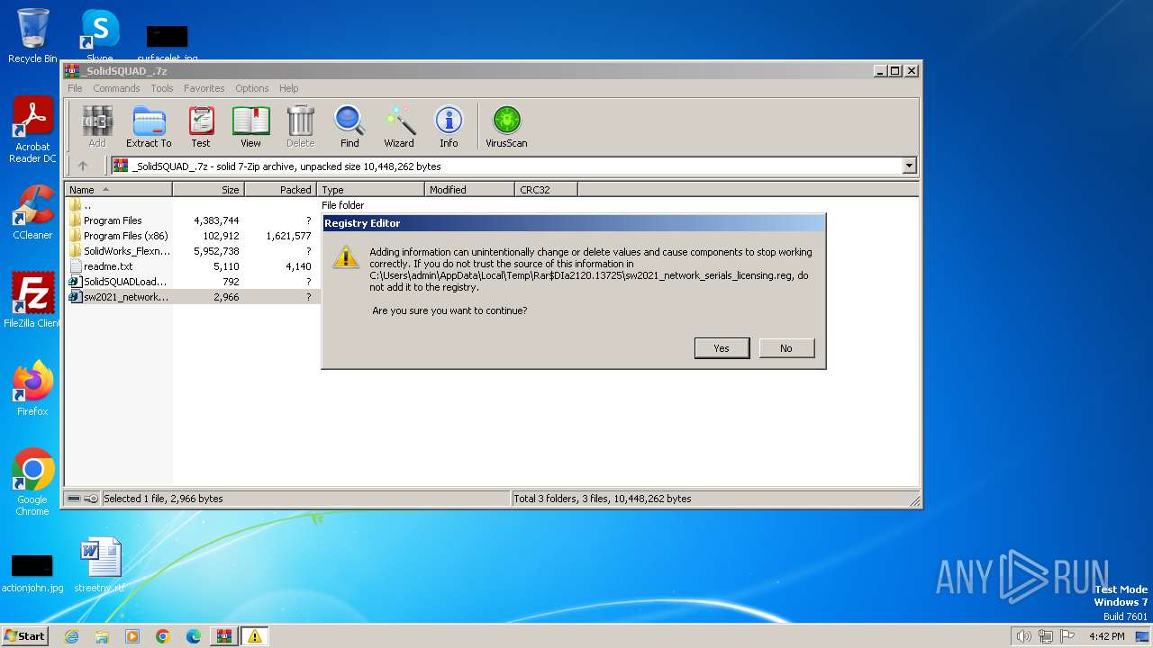 Malware analysis _SolidSQUAD_.7z Malicious activity | ANY.RUN - Malware Sandbox Online