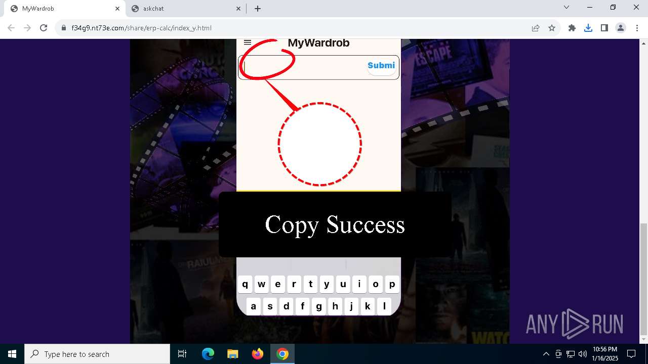 Malware analysis https://f34g9.nt73e.com/share/erp-calc/index_y.html No threats detected | ANY ...