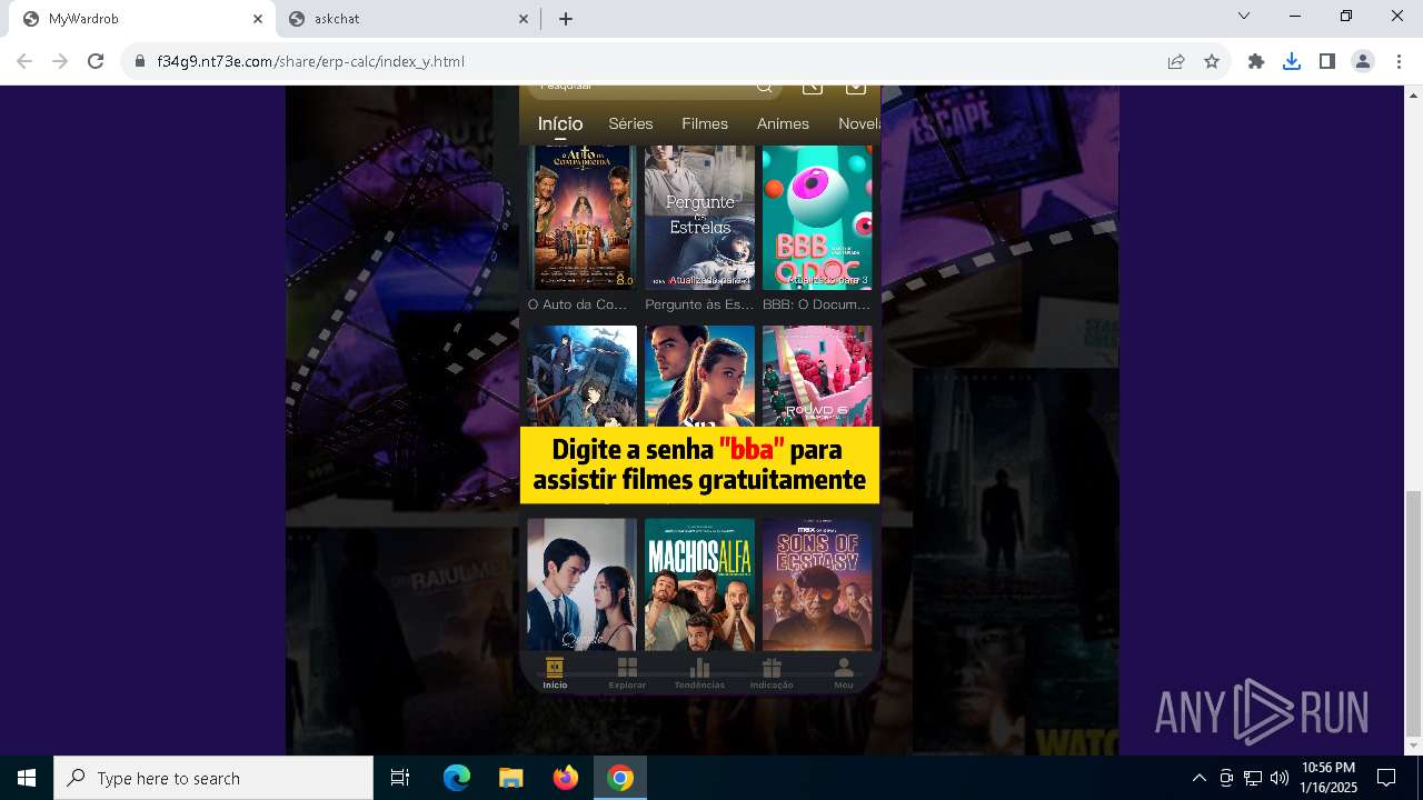 Malware analysis https://f34g9.nt73e.com/share/erp-calc/index_y.html No threats detected | ANY ...