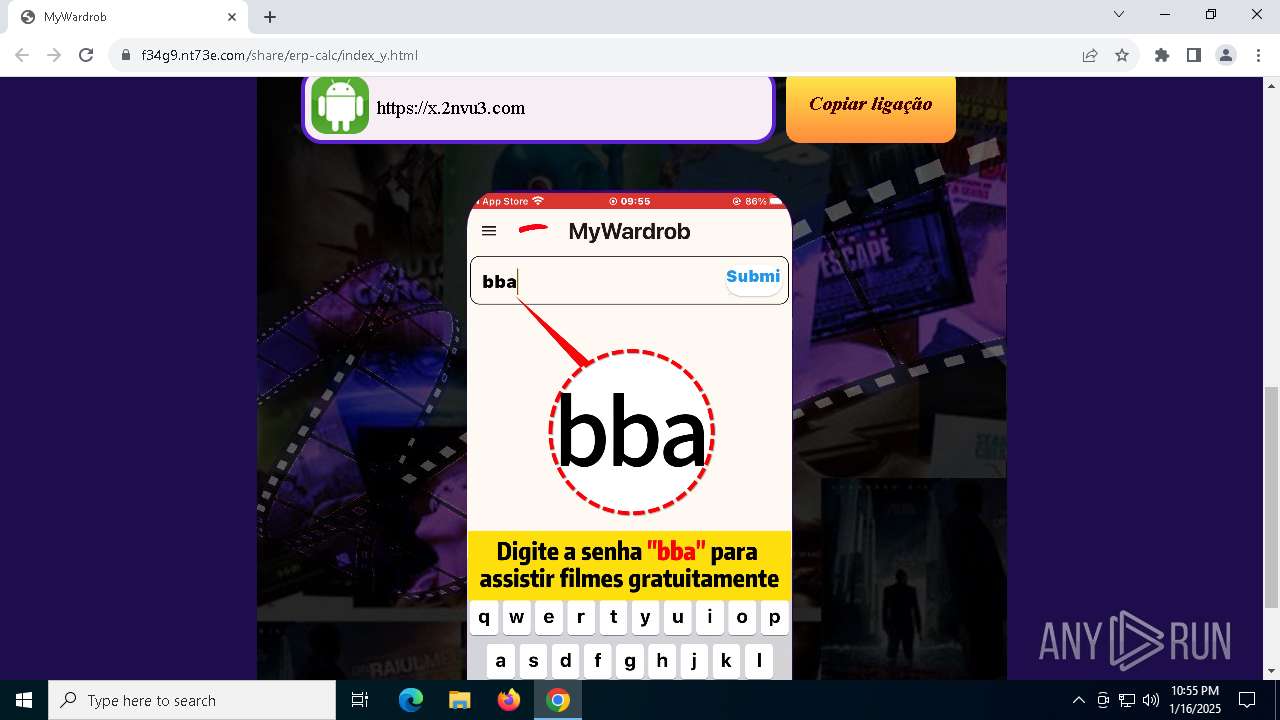 Malware analysis https://f34g9.nt73e.com/share/erp-calc/index_y.html No threats detected | ANY ...