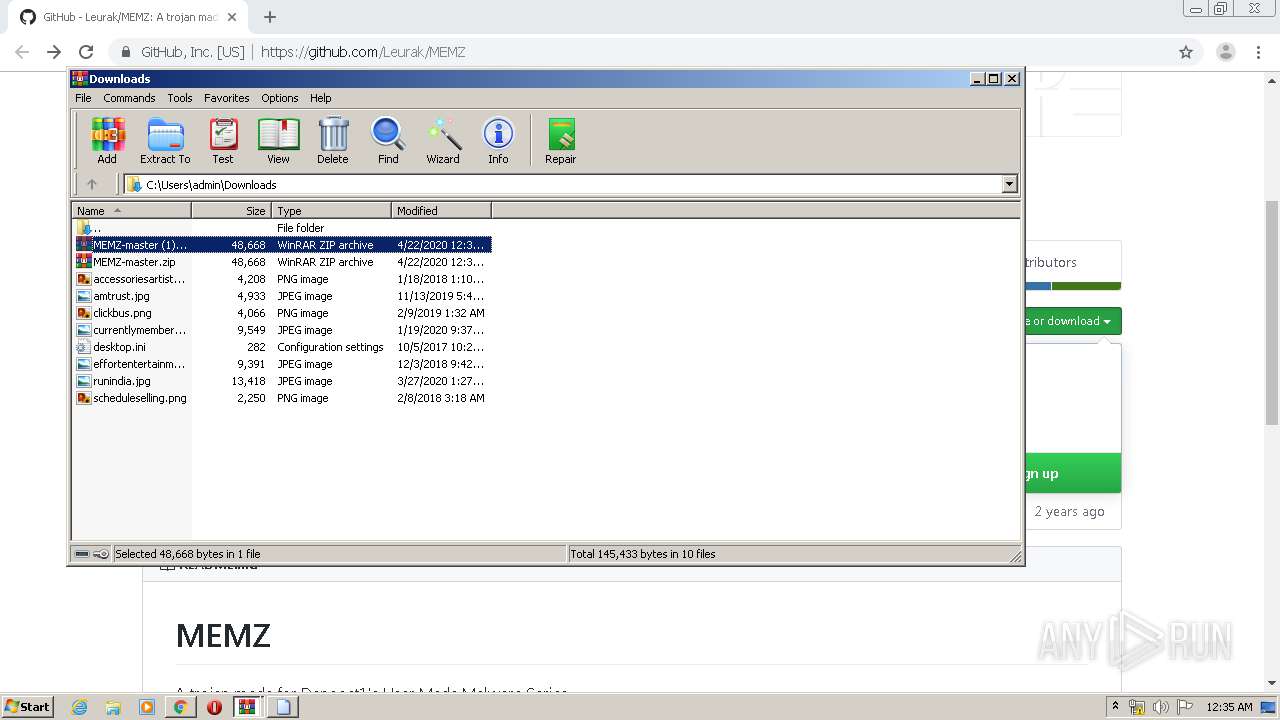 Malware analysis https://github.com/Leurak/MEMZ Malicious activity ...