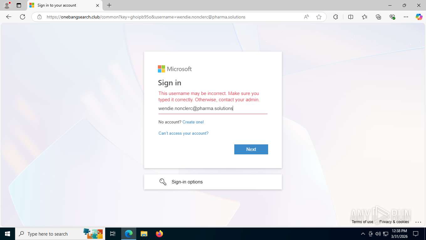 Malware analysis https://login.microsoftonline.com/common/oauth2 ...