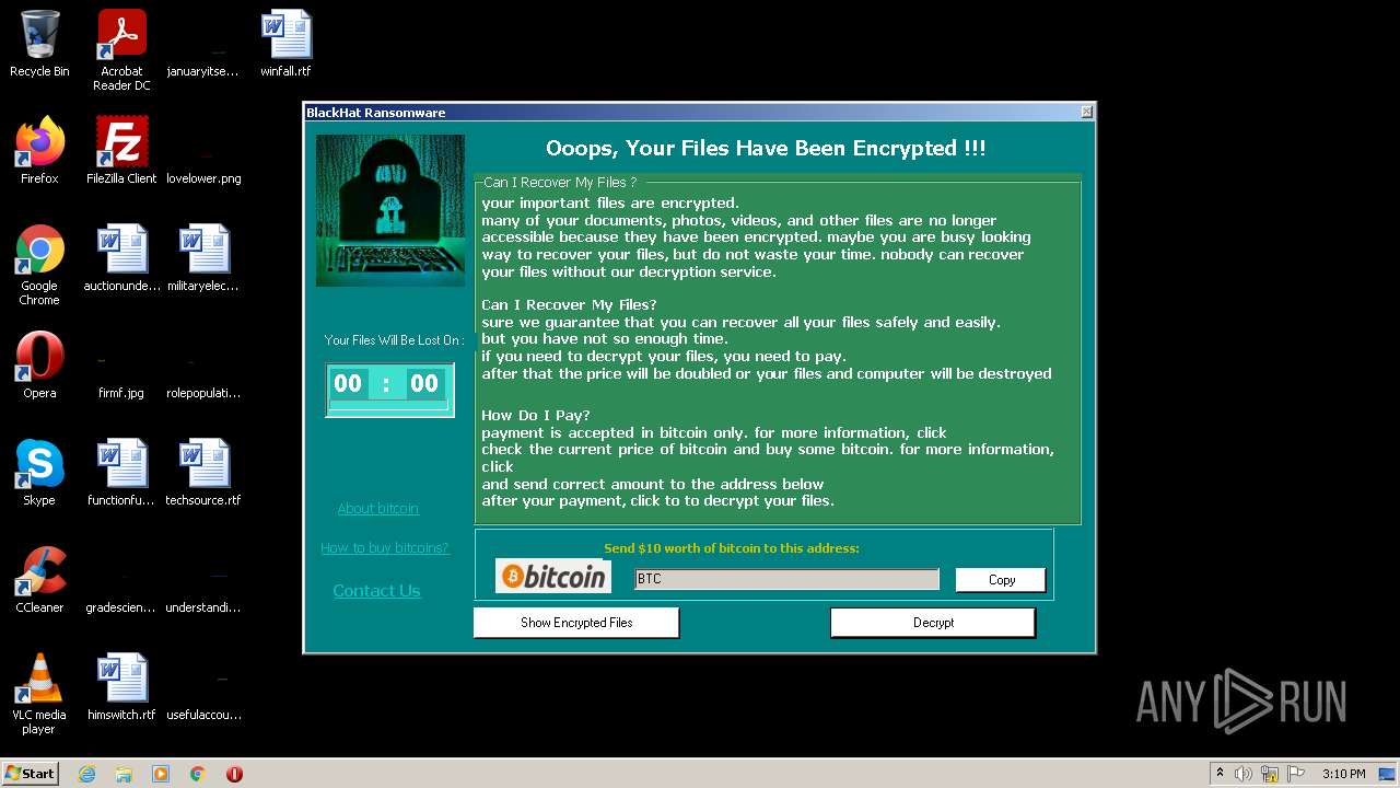 Malware Analysis Ransomware.exe Malicious Activity 