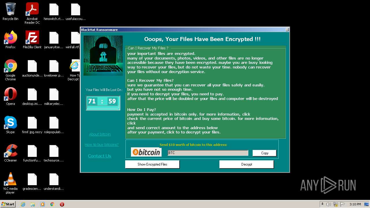 Malware analysis Ransomware.exe Malicious activity | ANY.RUN - Malware ...
