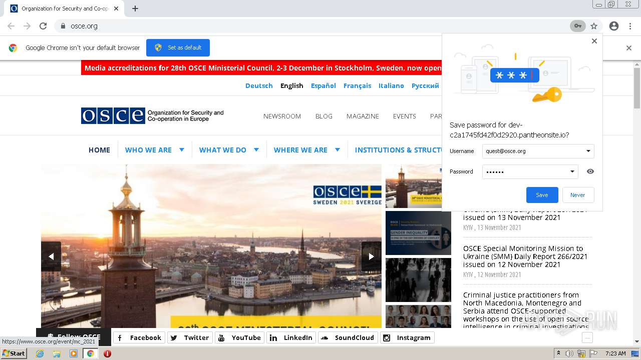 Malware analysis https://dev-c2a1745fd42f0d2920.pantheonsite.io/!$BR&dg ...