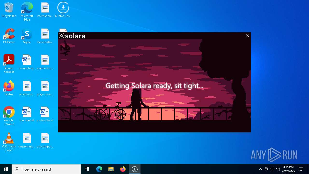 Analysis N1NC5_solara.exe (MD5: D4EF72E55EE8D916A060DAE174398888 ...