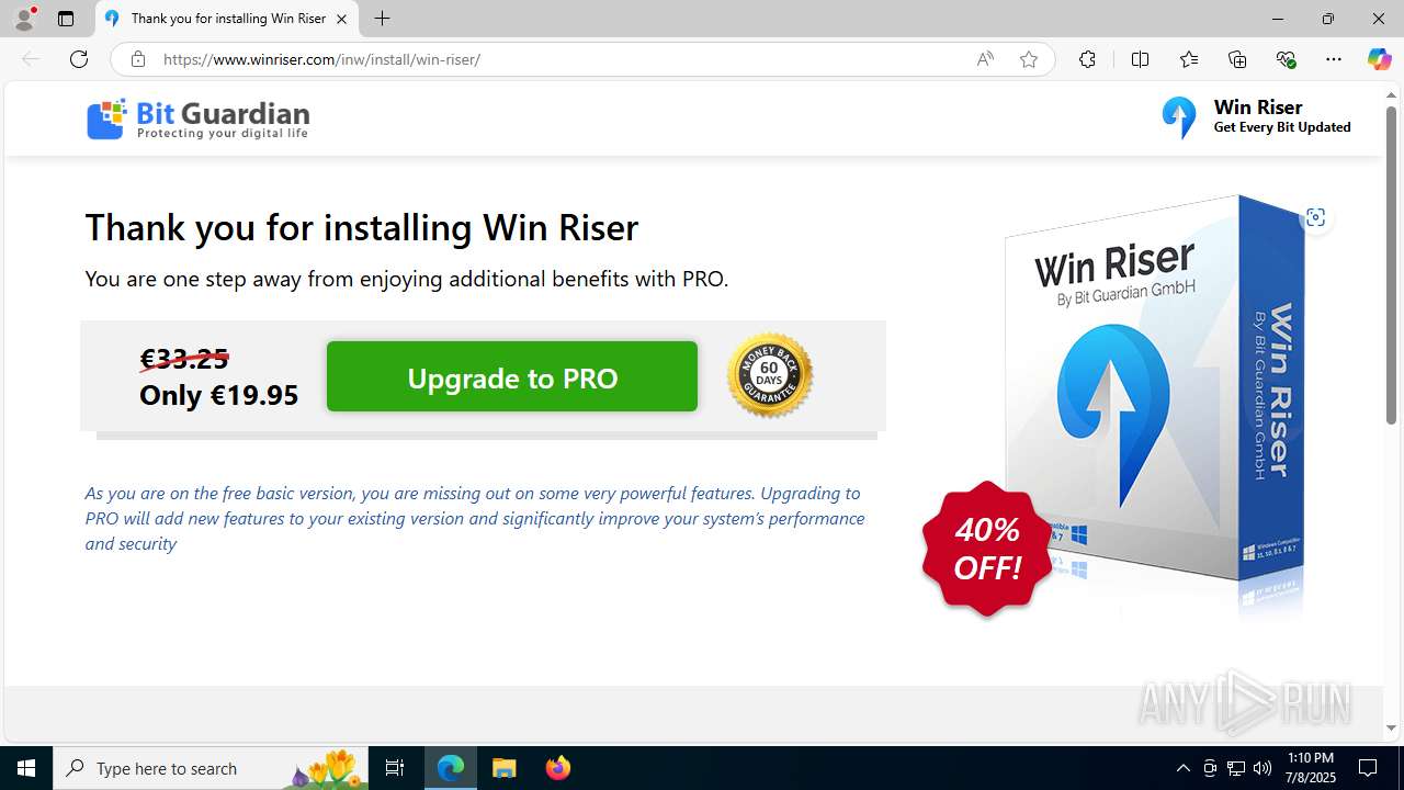 Malware analysis http://www.winriser.com/inw/install/win-riser ...