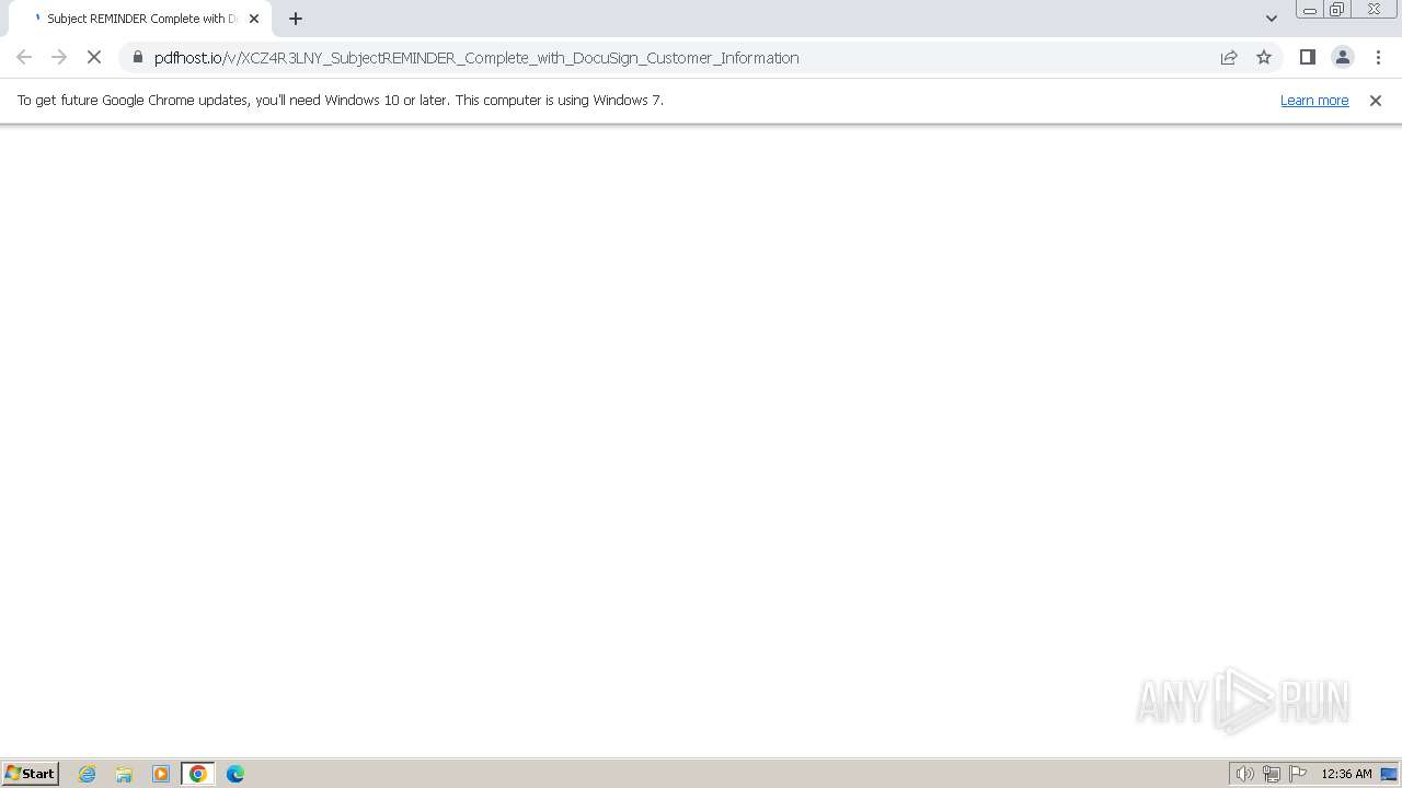 Malware analysis https://pdfhost.io/v/XCZ4R3LNY_SubjectREMINDER_Complete_with_DocuSign_Customer ...
