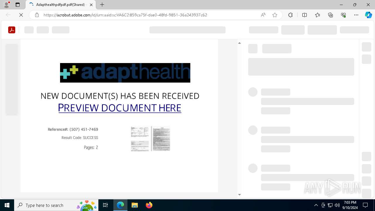 Malware analysis https://acrobat.adobe.com/id/urn:aaid:sc:VA6C2 ...