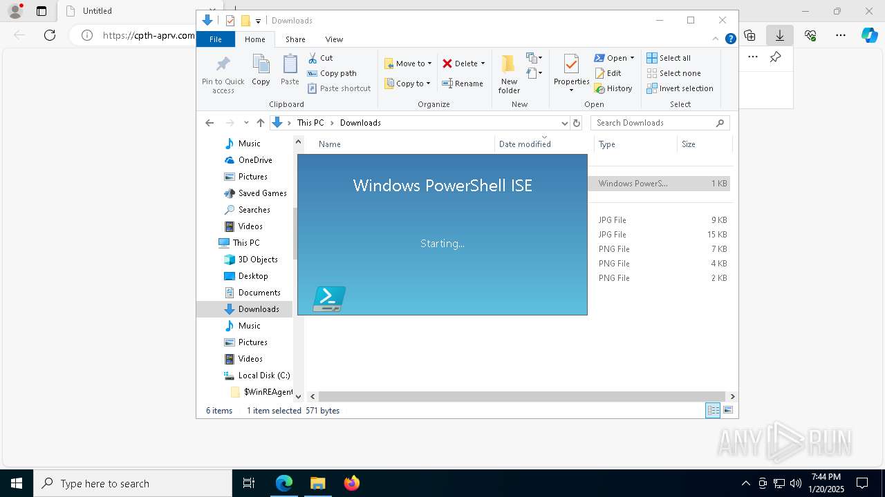 Analysis https://cpth-aprv.com/verify.ps1 Malicious activity - Interactive analysis ANY.RUN