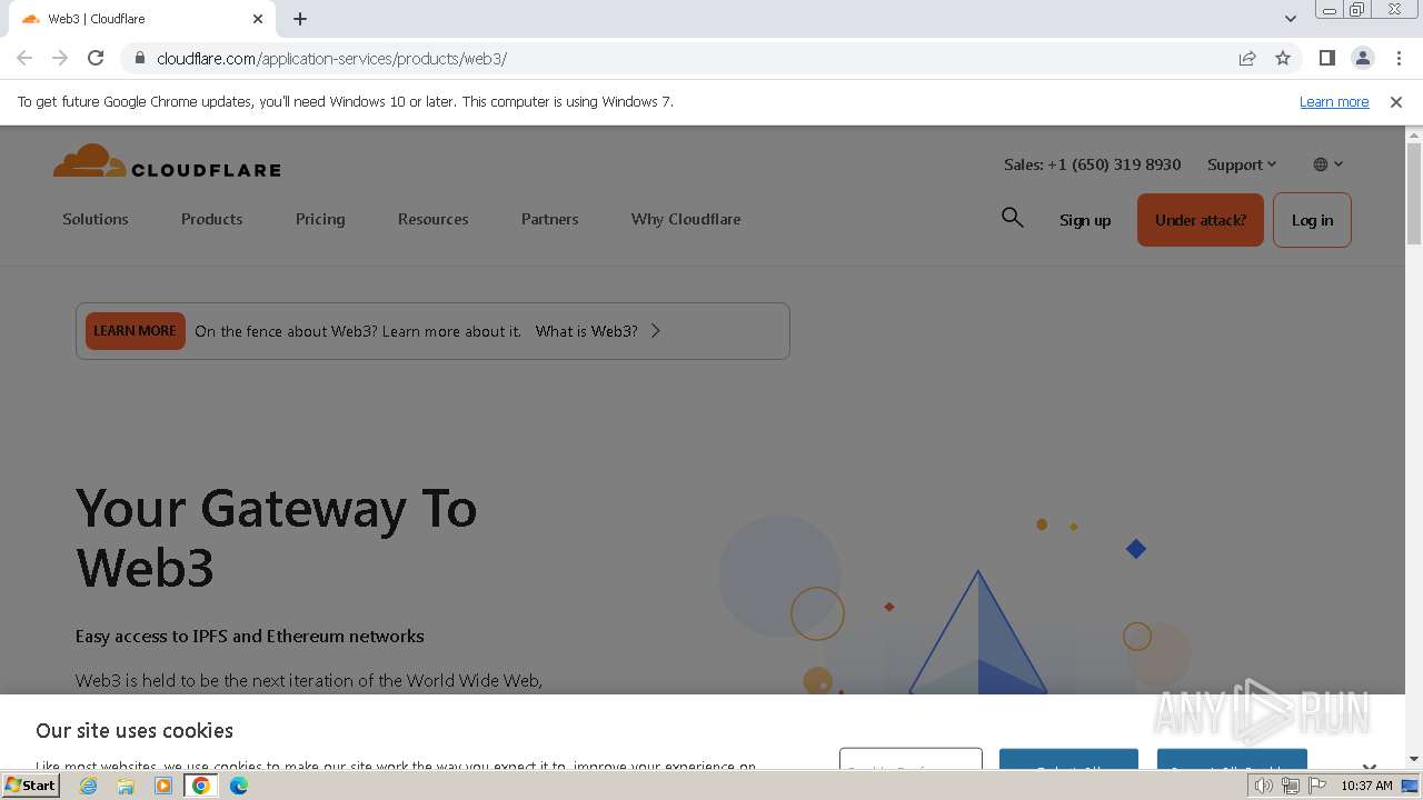 Malware analysis cloudflare-ipfs.com/ Malicious activity | ANY.RUN - Malware Sandbox Online