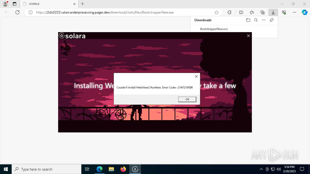 Malware analysis https://2cfc0222.salamanderprocessing.pages.dev/download/static/files ...