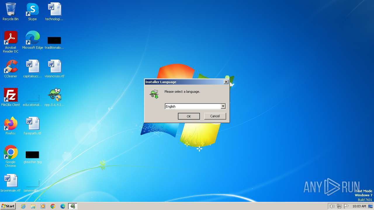 Malware analysis npp.8.6.4.Installer.exe Malicious activity | ANY.RUN ...