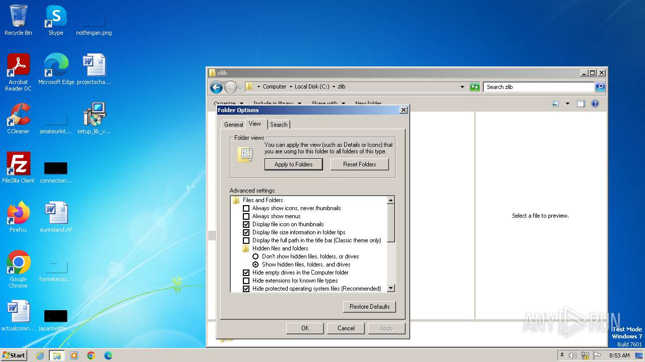Malware Analysis Setup Lib V3.exe Malicious Activity