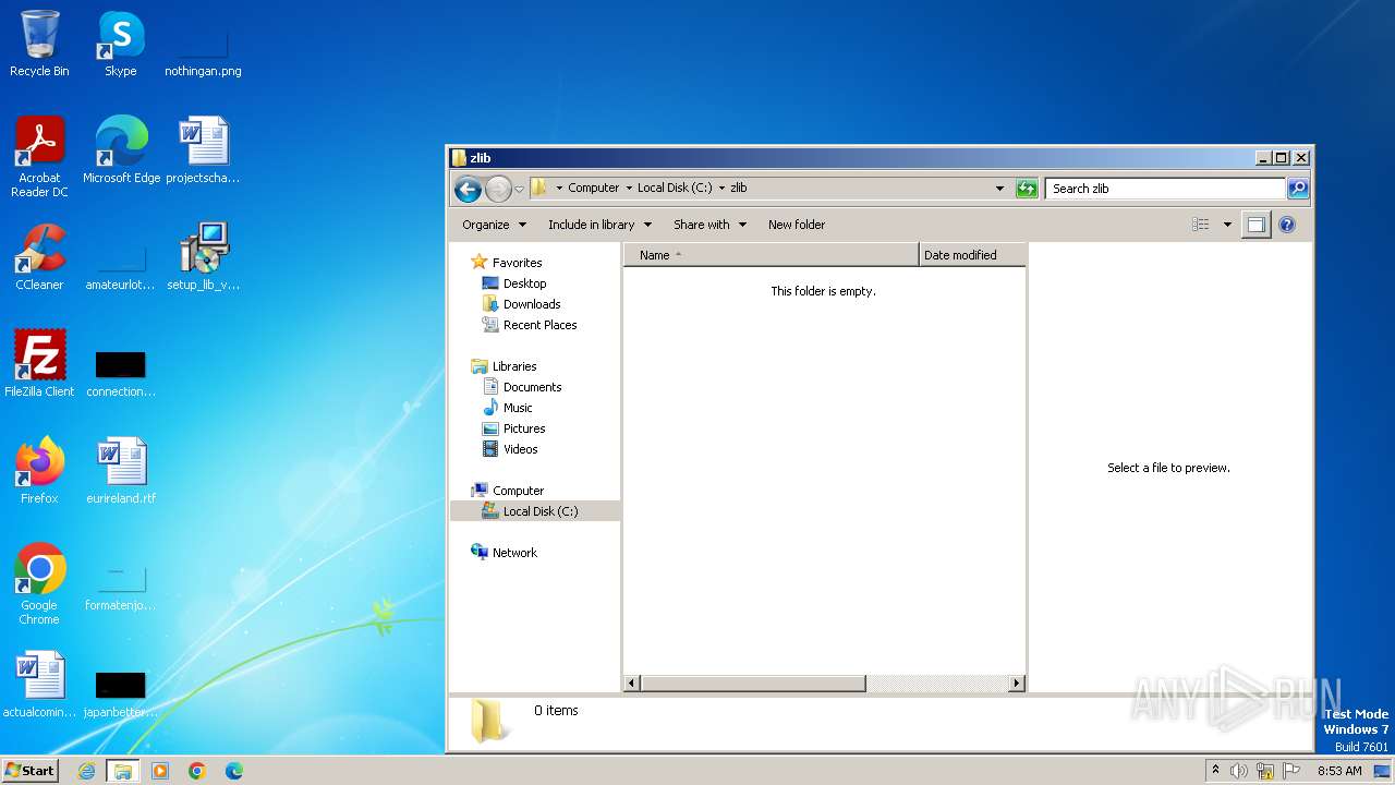 Malware Analysis Setup Lib V3.exe Malicious Activity 
