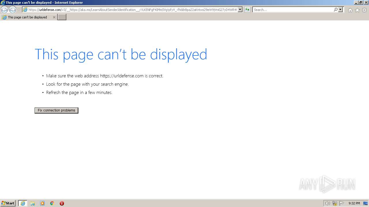 Malware analysis https://urldefense.com/v3/__https://aka.ms/LearnAboutSenderIdentification ...