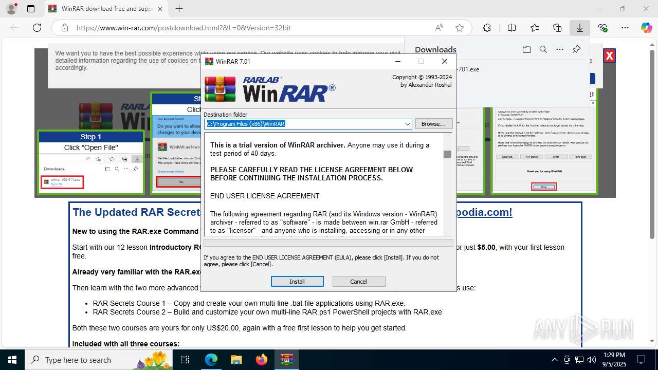 Analysis https://www.win-rar.com/postdownload.html?&L=0&Version=32bit Suspicious activity ...