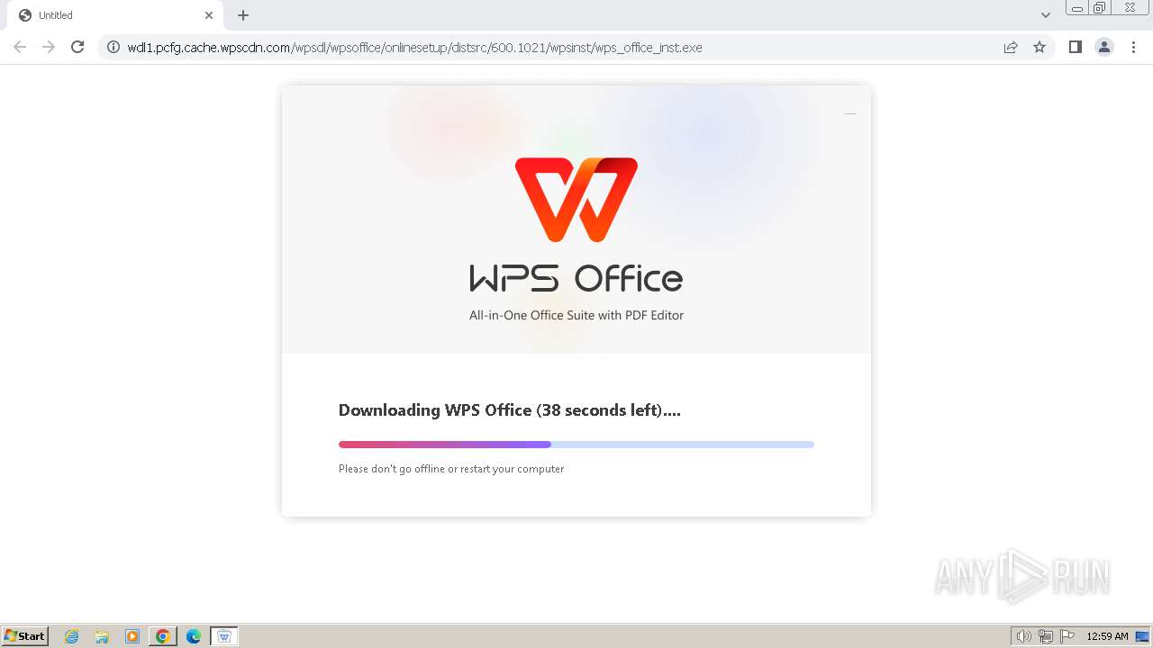 Malware analysis https://wdl1.pcfg.cache.wpscdn.com/wpsdl/wpsoffice/onlinesetup/distsrc/600.1021 ...