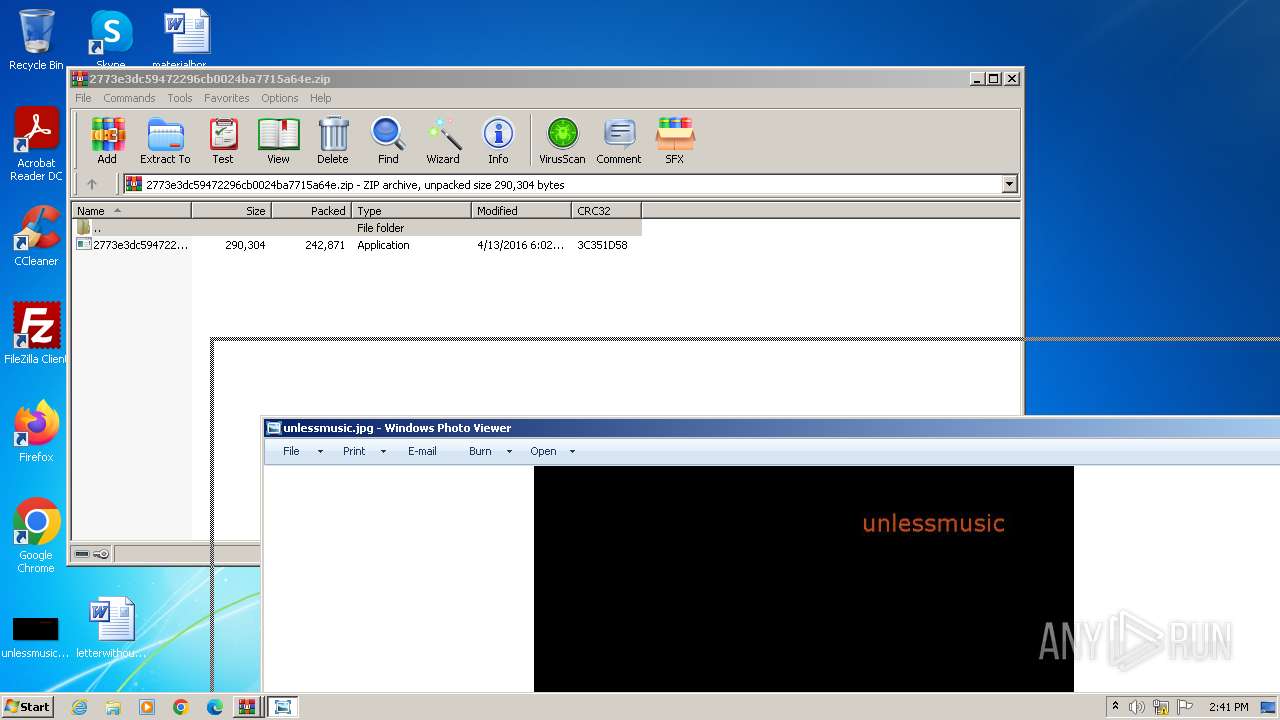 Malware analysis 2773e3dc59472296cb0024ba7715a64e.zip (2).zip ...
