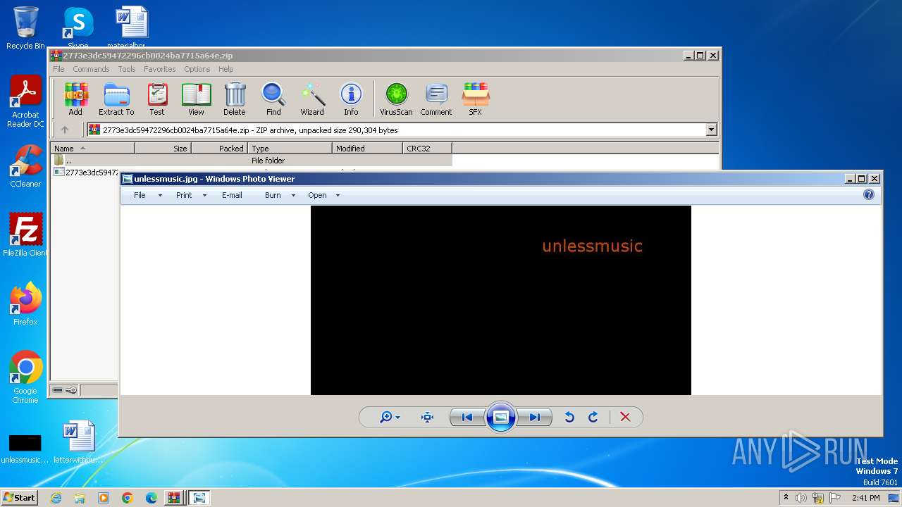 Malware analysis 2773e3dc59472296cb0024ba7715a64e.zip (2).zip ...