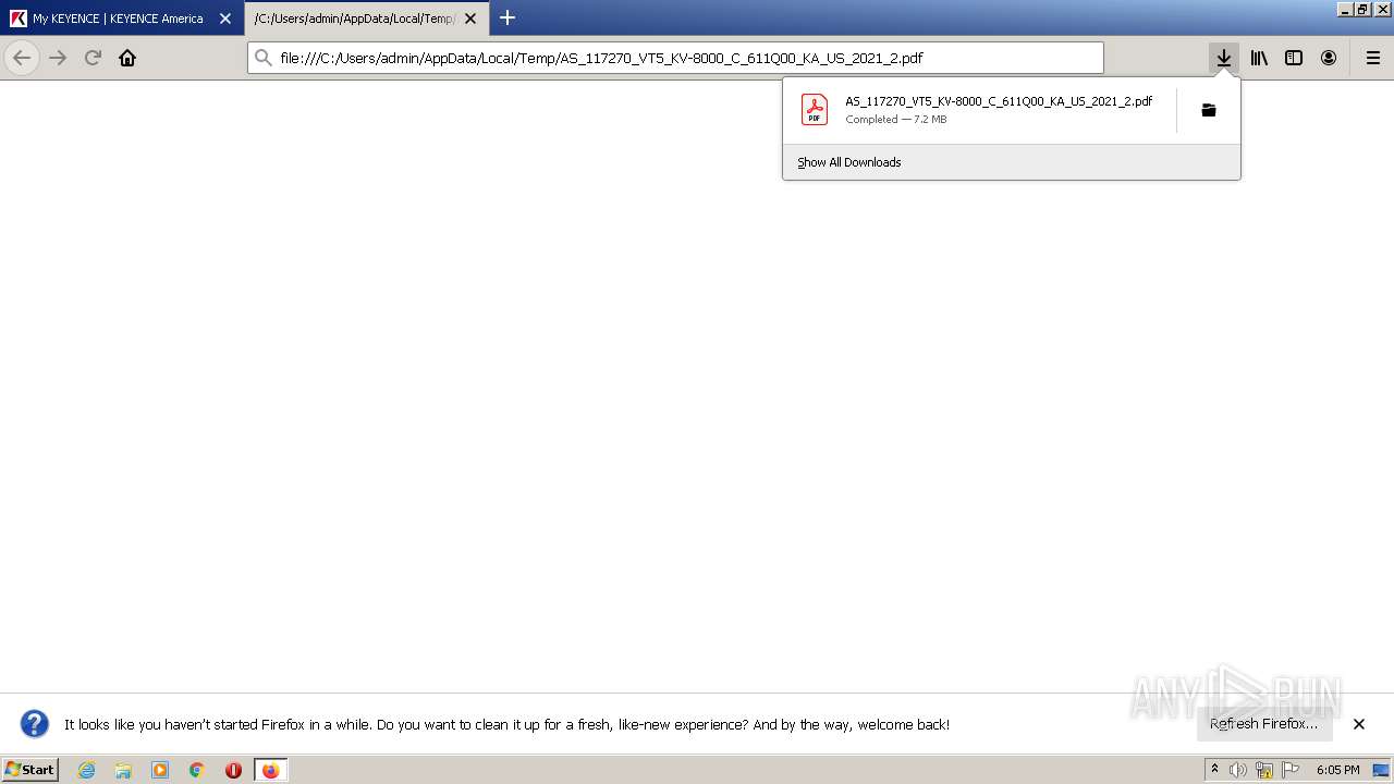 Malware analysis https://linkprotect.cudasvc.com/url?a=https%3a%2f%2fwww.keyence.com%2fm ...