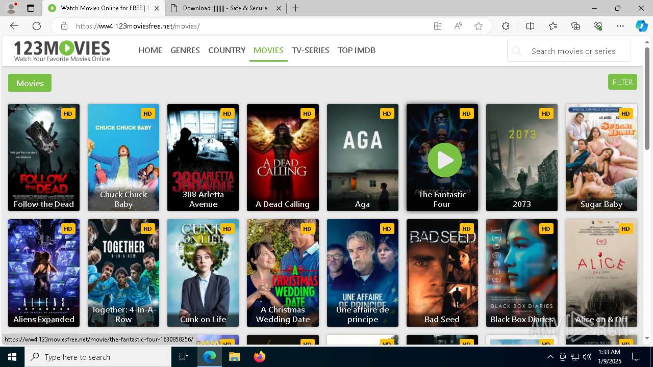 Malware analysis ww4.123moviesfree.net Malicious activity | ANY.RUN - Malware Sandbox Online