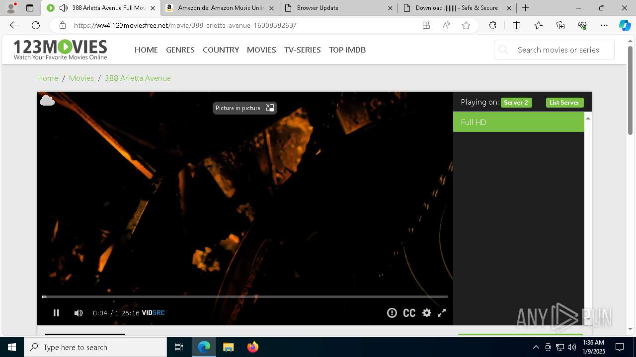 Malware analysis ww4.123moviesfree.net Malicious activity | ANY.RUN - Malware Sandbox Online