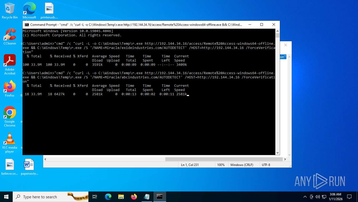 Malware analysis anyruntest.txt Malicious activity | ANY.RUN - Malware ...
