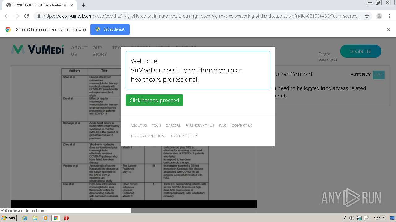 Malware analysis https://www.vumedi.com/accounts/register/invite ...