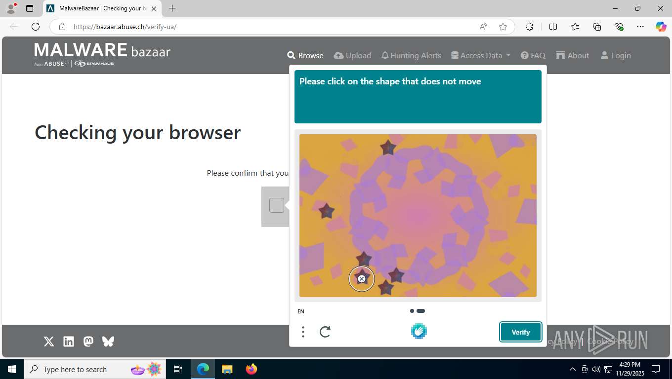 Malware analysis https://bazaar.abuse.ch/sample ...