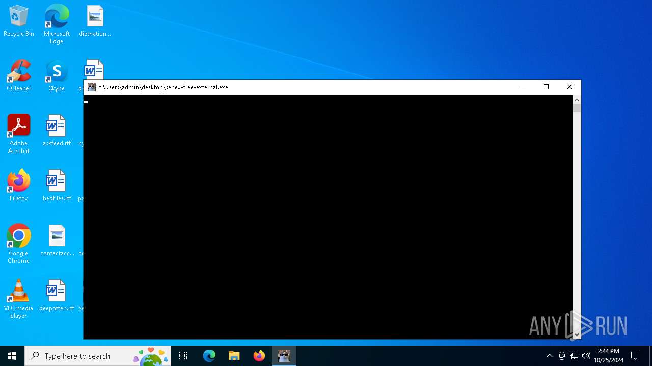 Malware analysis Senex-free-external.exe Malicious activity | ANY.RUN ...