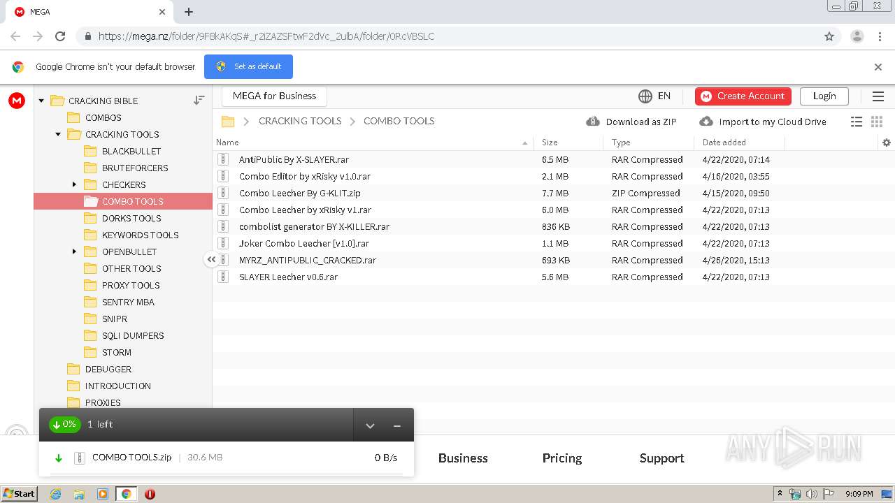 Malware Analysis Mega Nz Folder 9f8kakqs R2izazsftwf2dvc 2ulba