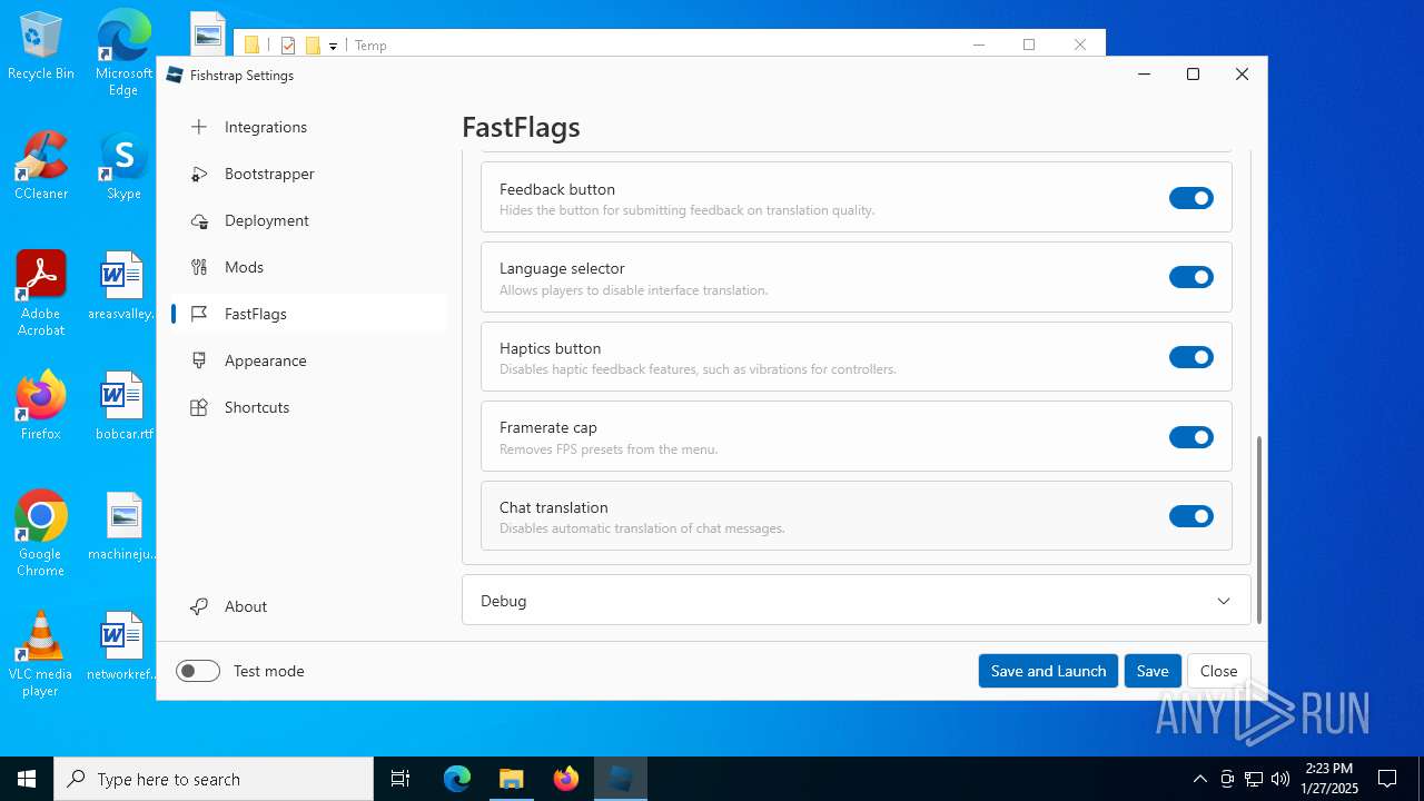 Malware analysis Fishstrap.exe Malicious activity | ANY.RUN - Malware ...