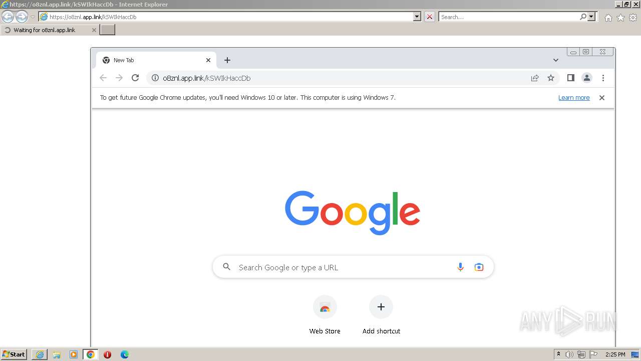Analysis https://o8znl.app.link/kSWIkHaccDb Suspicious activity ...