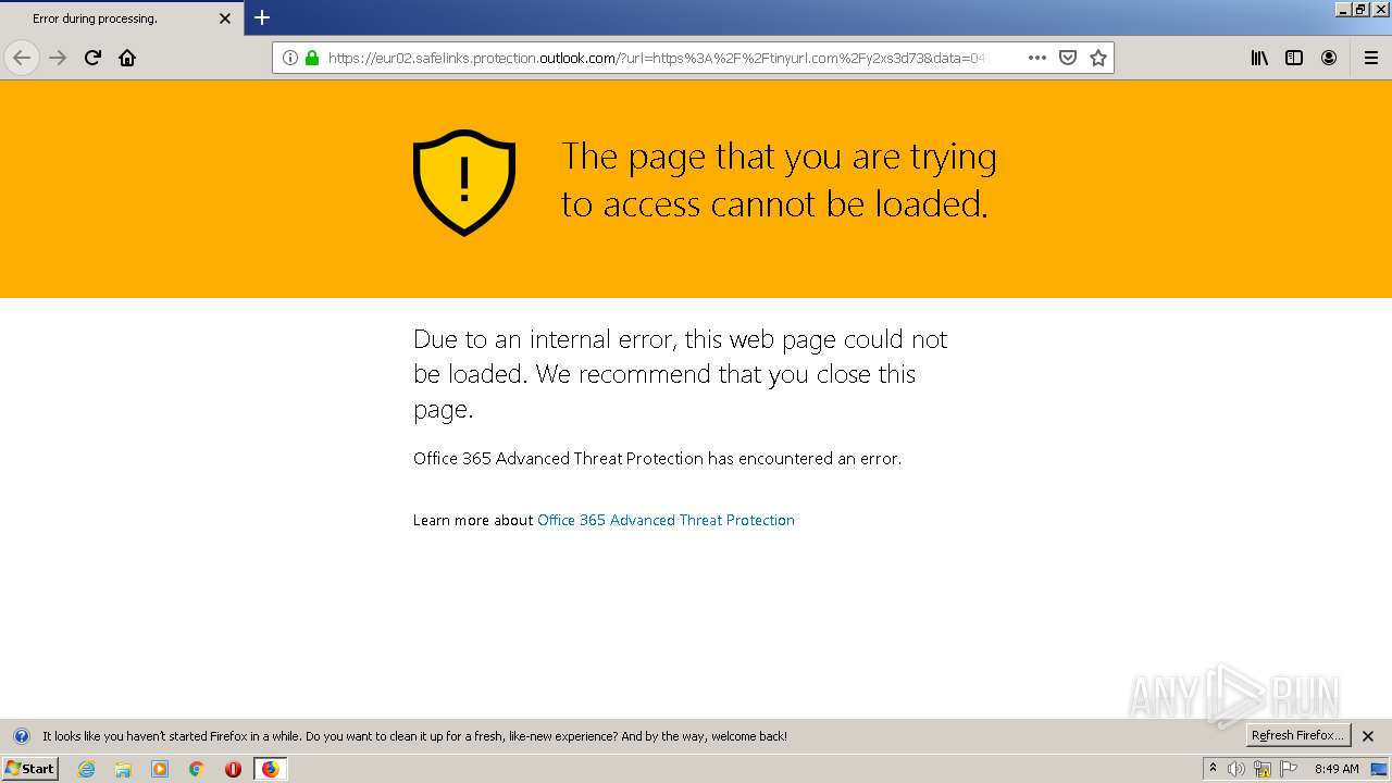Malware analysis https://eur02.safelinks.protection.outlook.com/?url ...