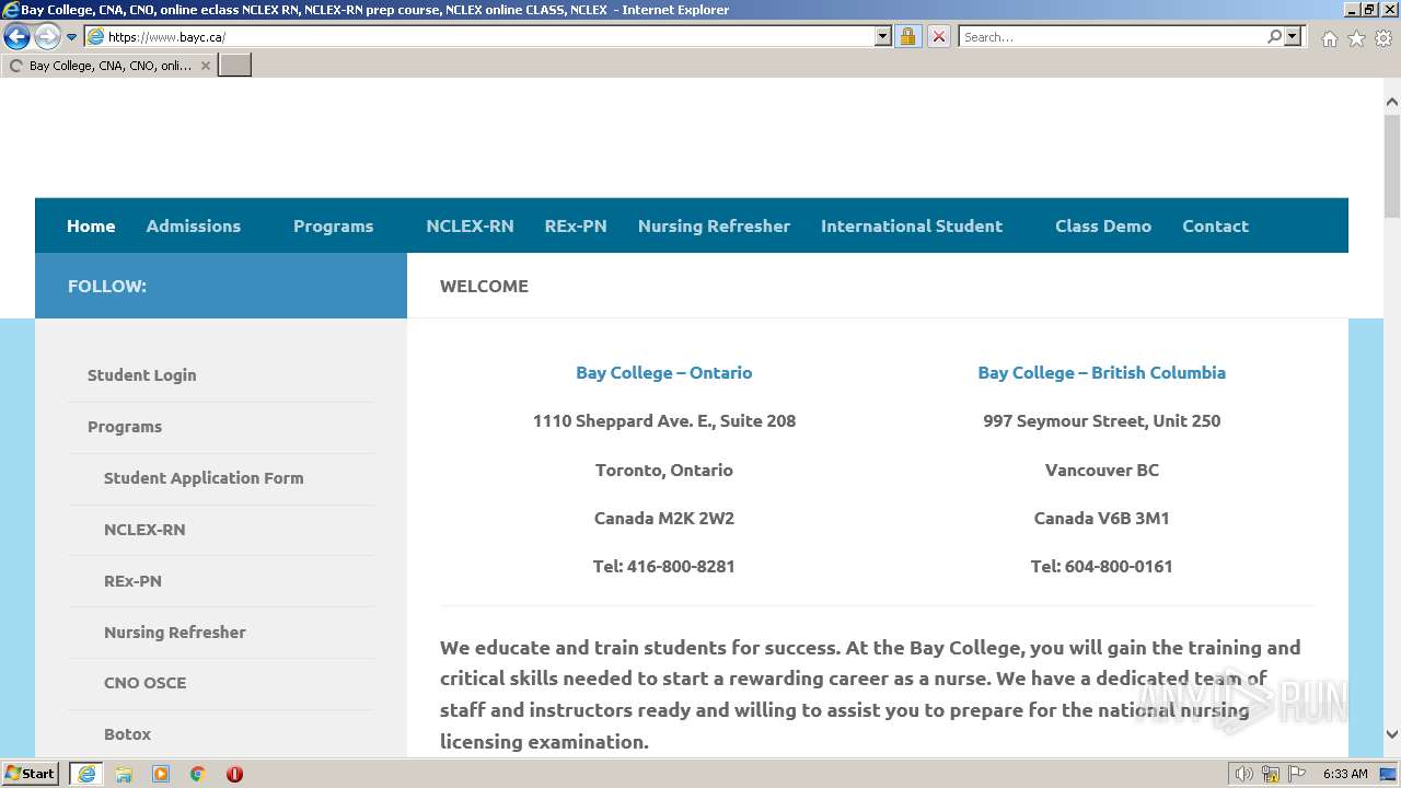 Analysis https://www.canadianrnexam.com/REx-PN/ReadingMaterial/REx-PN_ReadingMaterial.html ...